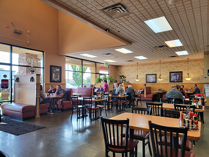 A bustling dining room filled with locals who know the secret to starting the day right&mdash;a meal at Terri's among friends old and new.