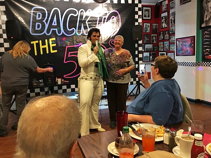 When Elvis shows up during your meal, you know you've found someplace special. The King would approve of both the atmosphere and the comfort food.