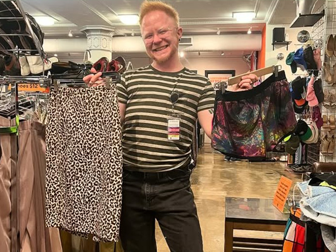 The thrill of the perfect find! Those leopard print shorts are about to begin their exciting second chapter.