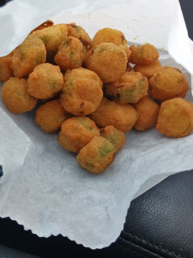 Fried okra that could convert even sworn vegetable skeptics. These golden nuggets deliver the perfect crisp-to-tender ratio that makes Southern cooking legendary.