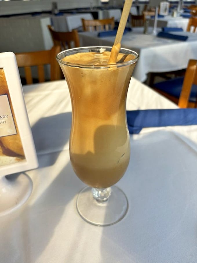 Greek coffee and yogurt: the breakfast of philosophers. One spoonful and you'll be contemplating the meaning of deliciousness.