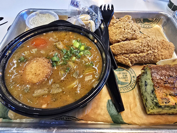 This gumbo doesn't just simmer, it tells stories. Each spoonful reveals another chapter in Florida's coastal flavor narrative.