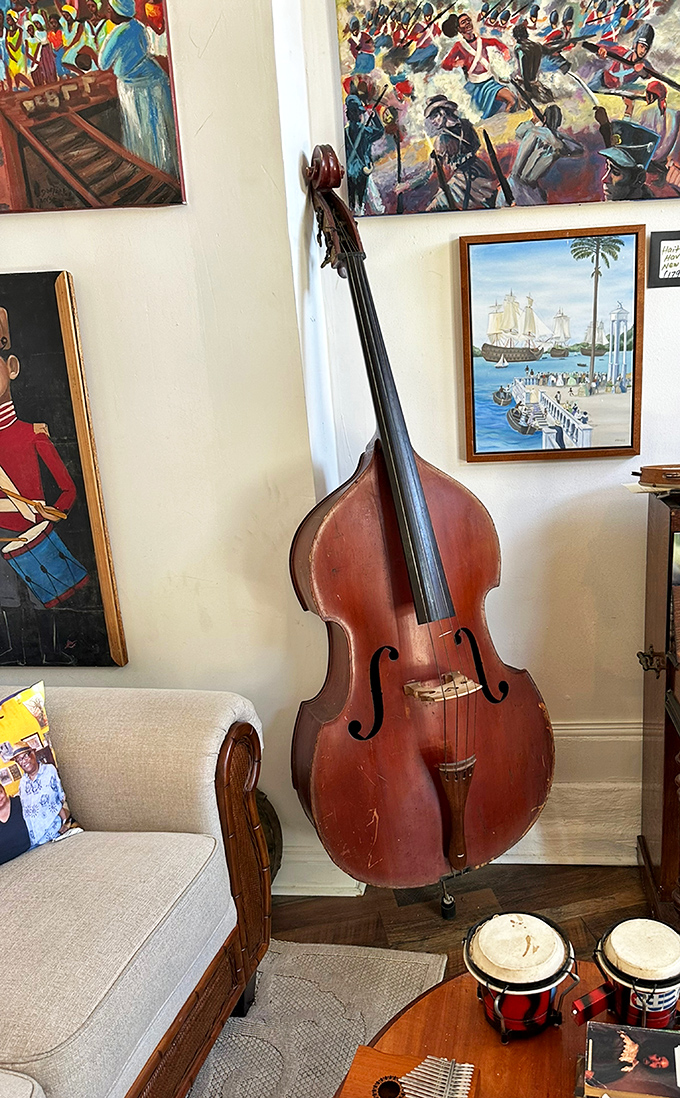 This well-worn upright bass has probably played more authentic jazz than most of us have heard in our lifetimes.