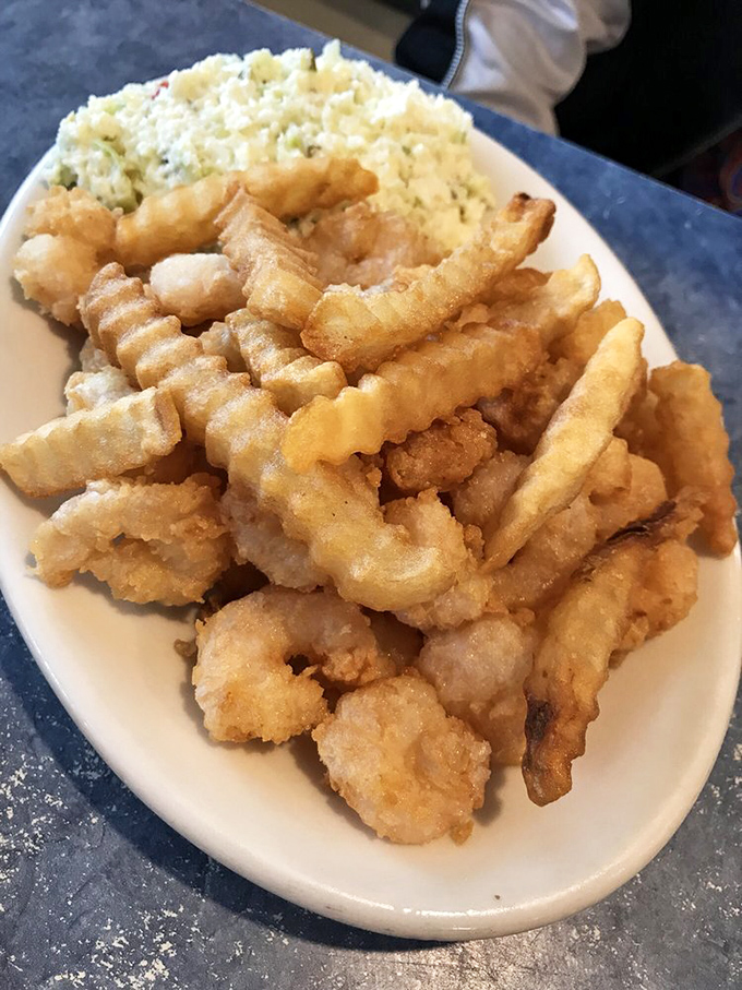 Simple pleasures on a simple plate&mdash;fried seafood that transports you straight to a coastal kitchen where "complicated" was never on the menu.
