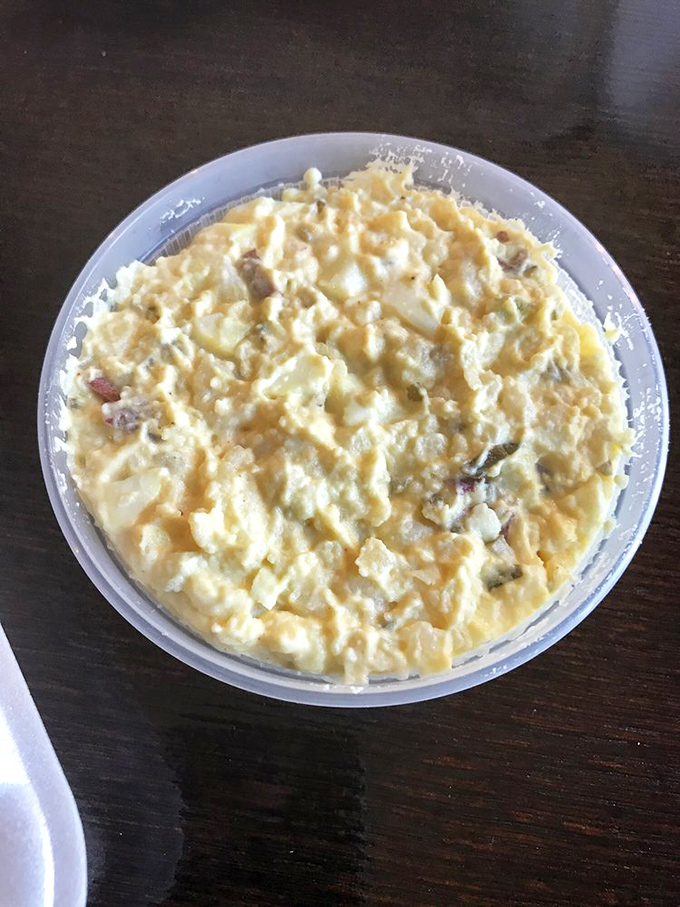 Creamy potato salad that strikes the perfect balance between tangy and rich. The side dish that threatens to upstage the main event.