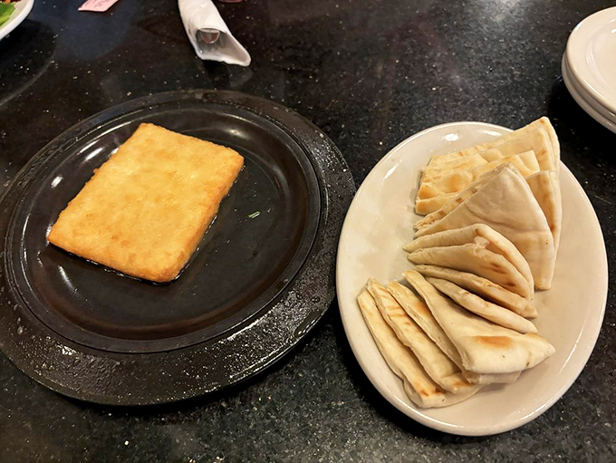 Is it cheese? Is it bread? It's both, and it's magnificent. Saganaki and pita&mdash;the dynamic duo your taste buds didn't know they needed.