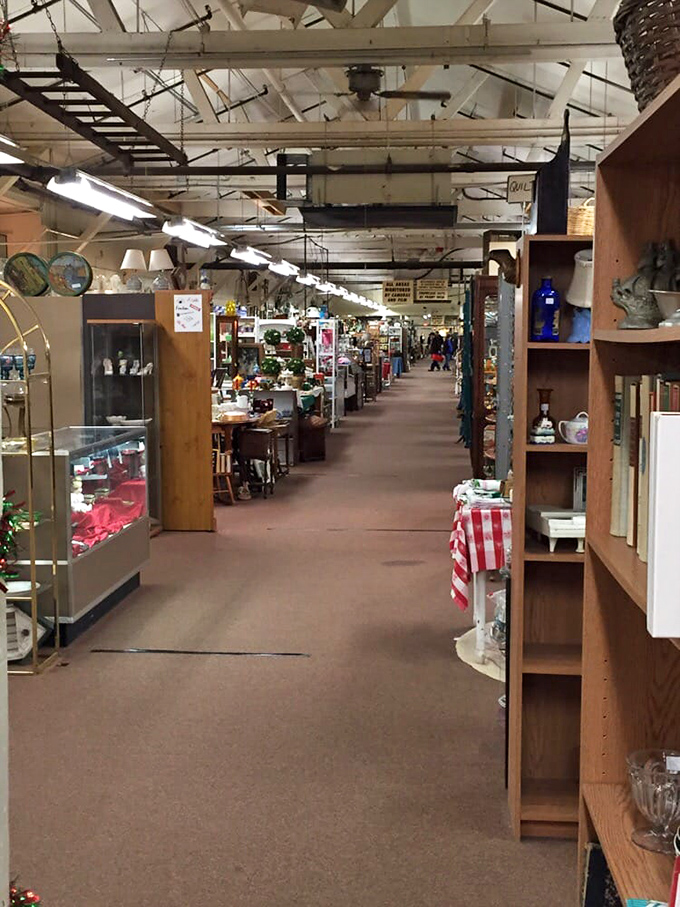 The perfect perspective down aisles of possibility &ndash; every booth a different curator's vision, every corner hiding something you didn't know you needed.