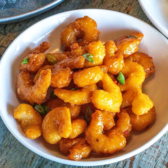 These aren't just shrimp &ndash; they're little orange flavor bombs glazed to perfection. Sweet, tangy, and utterly addictive.