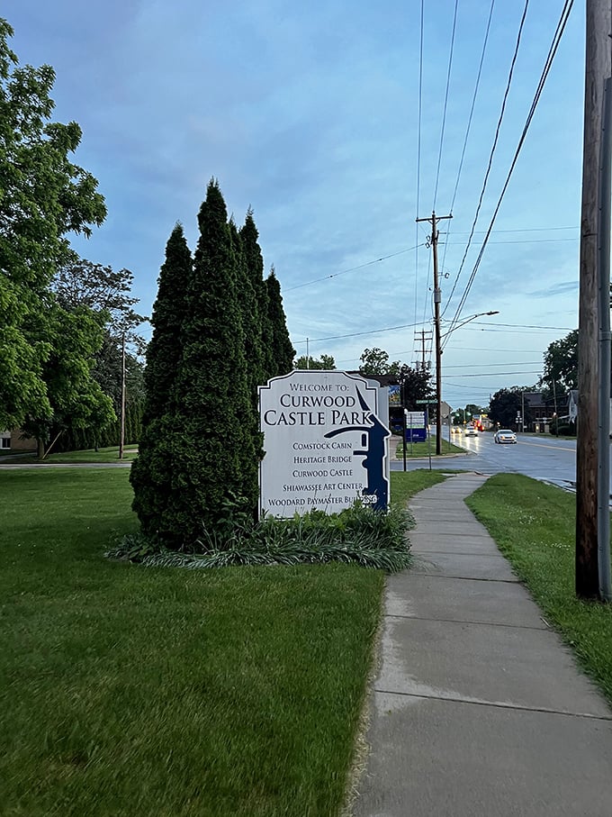Informative signage throughout the grounds helps visitors understand the significance of this quirky literary landmark without overwhelming them.