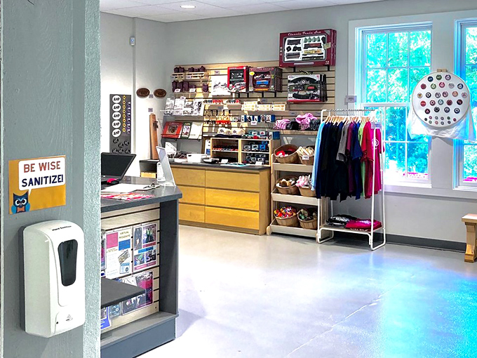 The gift shop offers treasures to take home, because sometimes you need a souvenir to prove you really did see those magnificent machines.