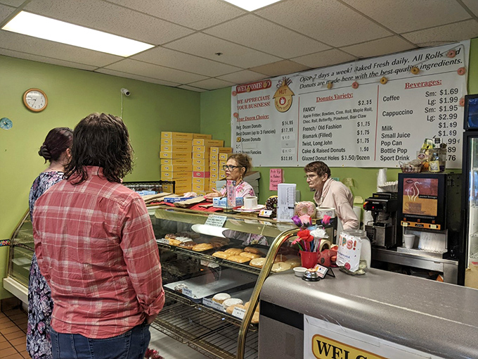 Where donut dreams come true, one friendly transaction at a time. These folks aren't just serving pastries; they're delivering happiness.