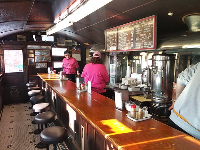 The wizards behind the counter. Casey's staff keeps the diner humming with the practiced efficiency that comes only from years of experience.