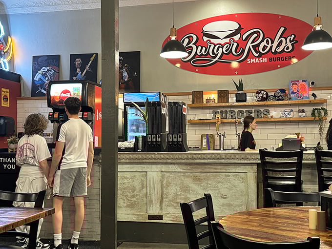 Where the magic happens. The counter where smash burger dreams come true and hungry customers become lifelong devotees.