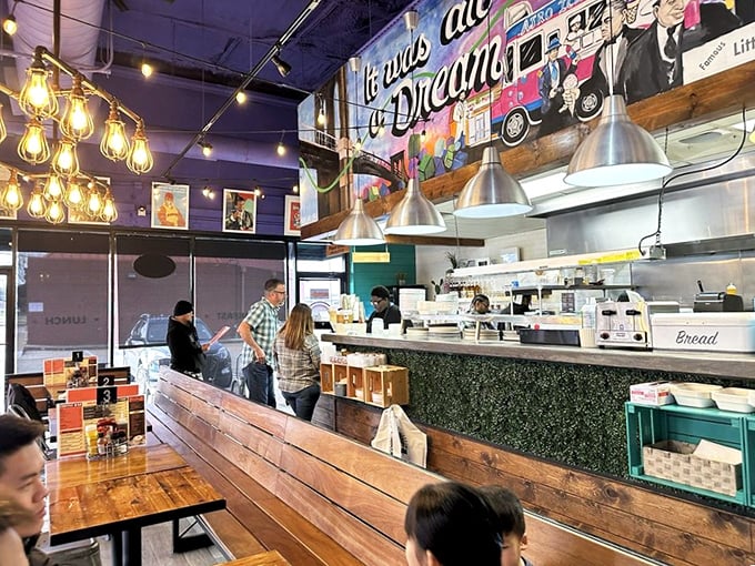 The open kitchen design lets you watch breakfast magic happen. It's like dinner theater, but with more bacon and earlier showtimes.