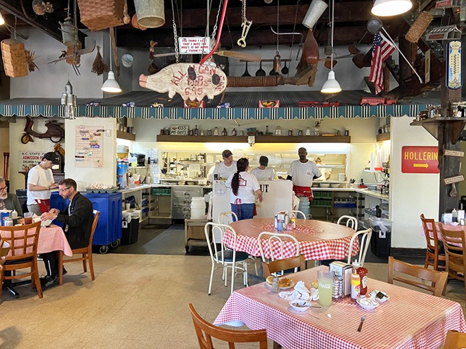 Where the magic happens&mdash;Big Ed's open kitchen, where breakfast dreams come true and diet plans go to die.