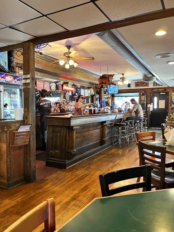 Where bourbon meets barbecue in perfect harmony. This bar has witnessed more food epiphanies than a cooking show judge's palate.