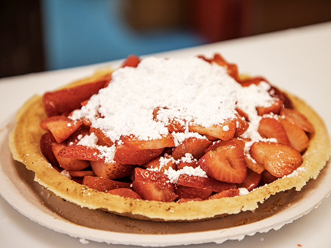 Strawn's famous strawberry pie doesn't just have a mountain of whipped cream &ndash; it has its own weather system. Worth every calorie.