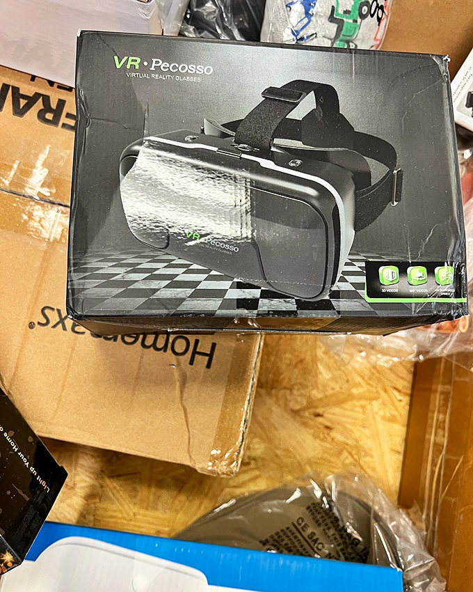 Virtual reality, actual savings. This VR headset transports lucky finders to new worlds while keeping their bank accounts firmly grounded in this one.