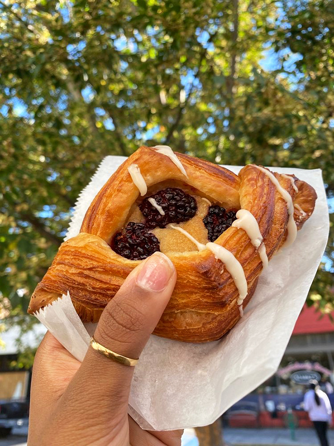 Nature's candy tucked into a buttery cradle&mdash;this blackberry danish is what happens when fruit decides to dress up fancy.