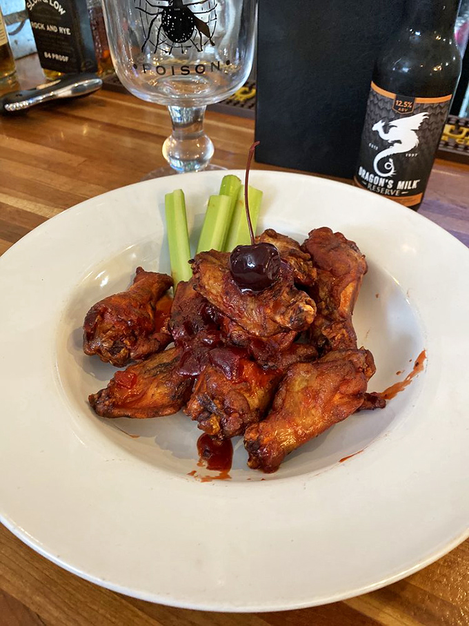These aren't just wings&mdash;they're flavor delivery vehicles. Crispy, saucy, and served with the perfect accompaniment: cold craft beer.