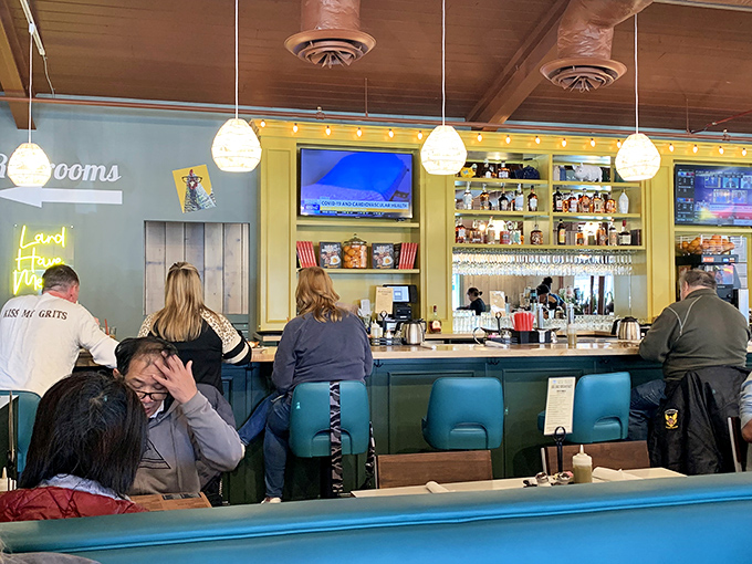 The bar where breakfast dreams come true and diet plans go to die with dignity and satisfaction.