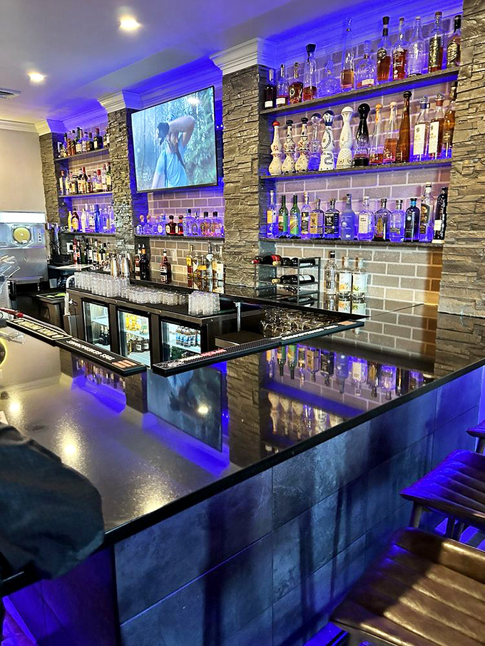 A bar that glows with promise and premium tequilas&mdash;where margaritas are crafted with the precision of a watchmaker and twice the soul.