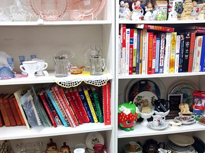 Cookbook collections and delicate glassware&mdash;the pages might be yellowed, but the recipes still work and the memories remain crystal clear.