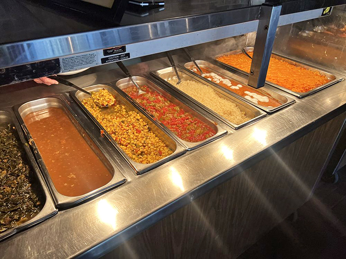 Southern sides lined up like a delicious police lineup&mdash;each one guilty of being impossibly flavorful and criminally comforting.