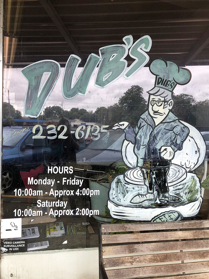 The window tells the story: limited hours because perfection can't be rushed. Mark your calendar accordingly.