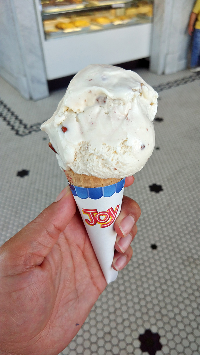 Butter pecan: the distinguished elder statesman of ice cream flavors, commanding respect with its rich complexity and generous pecan diplomacy.