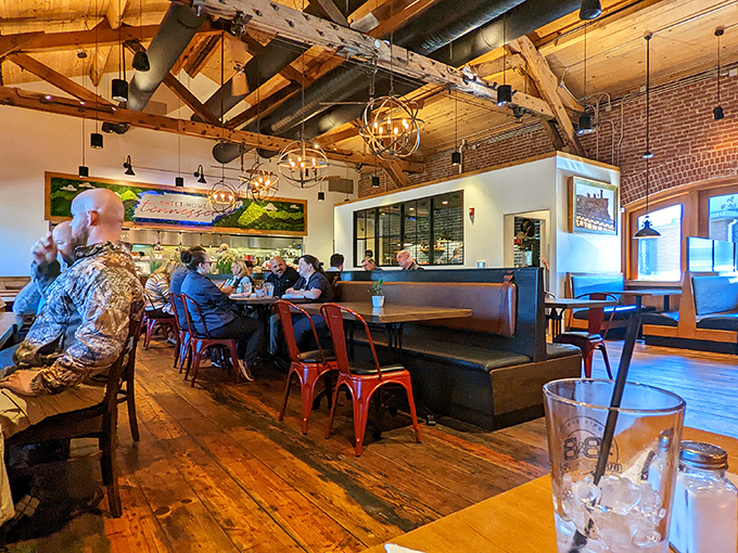 Not just a dining room but a community gathering space where strangers become friends over the international language of "mmmmm."