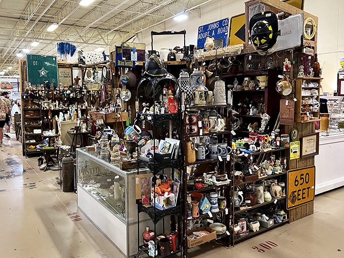 A collector's paradise where salt-and-pepper shakers and ceramic figurines create an archaeological dig through America's knickknack history.