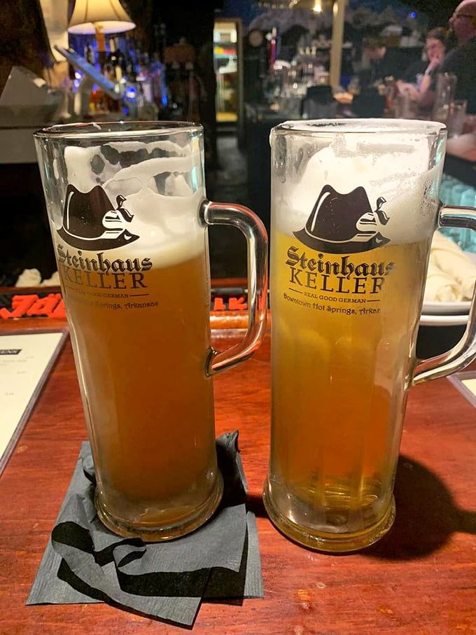 Beer so tall and proud it practically demands its own national anthem. These legendary steins hold enough liquid joy to drown any workday woes.