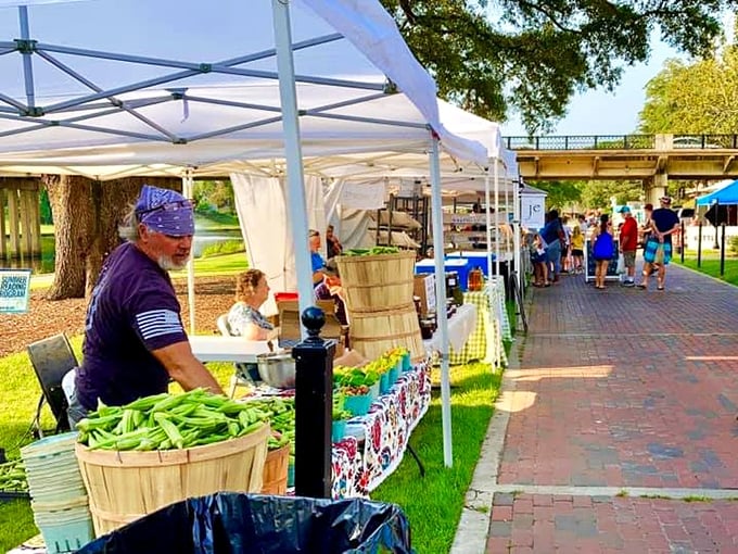 The farmers market proves fresher is better and cheaper. Those green beans probably grew within miles of where you're standing, not shipped from another hemisphere.