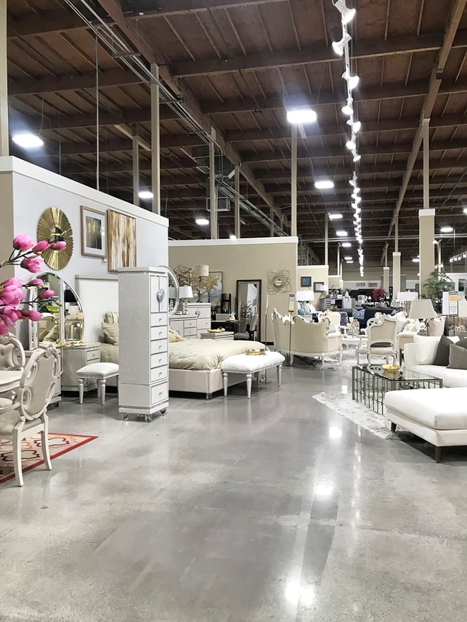 White furniture displays that require you to immediately reconsider your relationship with red wine, children, and pets—but might be worth it anyway.