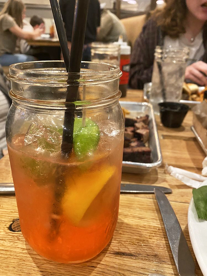 That mason jar isn't just holding lemonade&mdash;it's containing liquid sunshine that cuts through rich barbecue like a citrusy lightsaber through the Death Star.