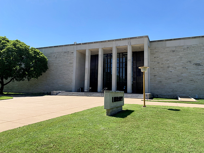 This modern library building may look austere, but inside lies the true wealth of Abilene&mdash;knowledge, community resources, and blessed air conditioning in August.