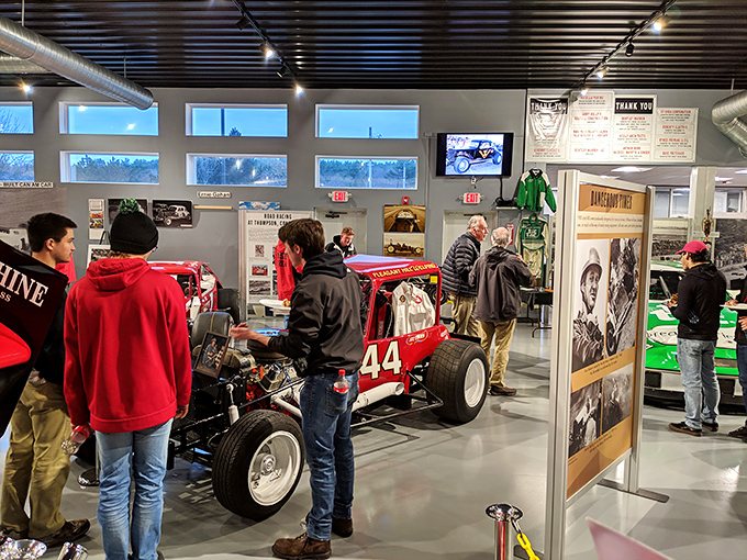 Visitors of all ages connect with racing history, proving that the thrill of speed and competition transcends generations.