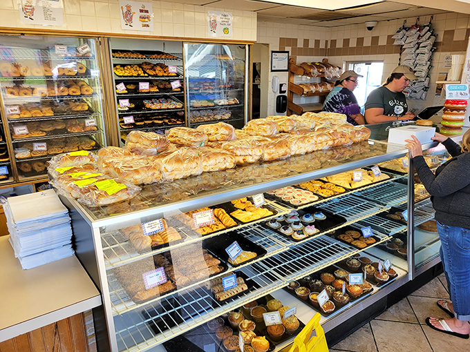 The display case that launched a thousand diets&mdash;and broke them just as quickly. Resistance is futile when faced with this much glazed temptation.