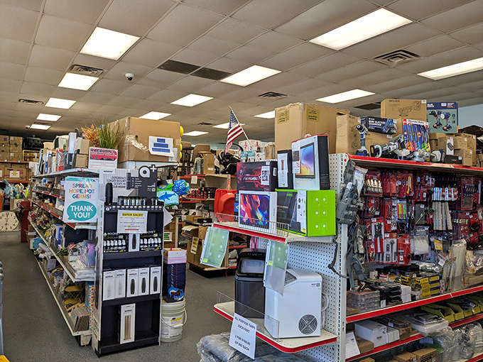 Electronics, gadgets, and gizmos galore! This aisle promises tech treasures at prices that won't require explaining to your financial advisor.