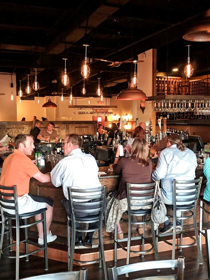 The bar where strangers become friends over shared prime rib enthusiasm, and bartenders likely know which bourbon pairs best with life's celebrations.
