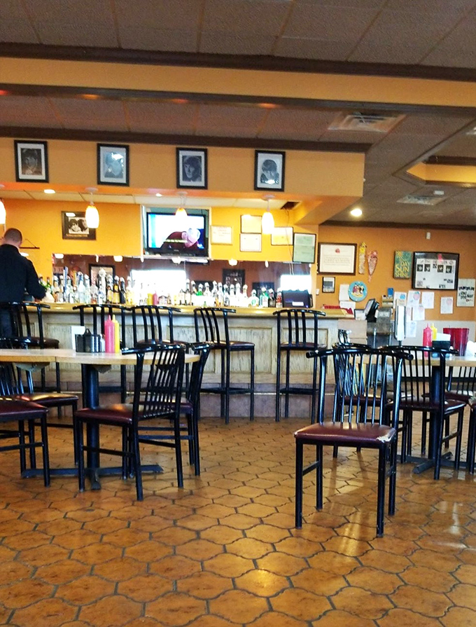 The bar area offers a cozy spot to perch while waiting for a table or simply enjoying a drink with that "neighborhood joint" vibe we all crave.