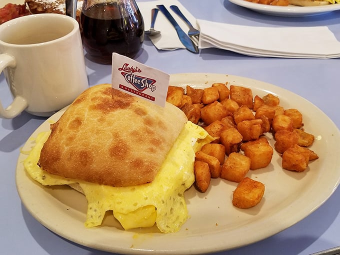 The breakfast sandwich &ndash; portable perfection with eggs and cheese that doesn't just start your day, it launches it into orbit.