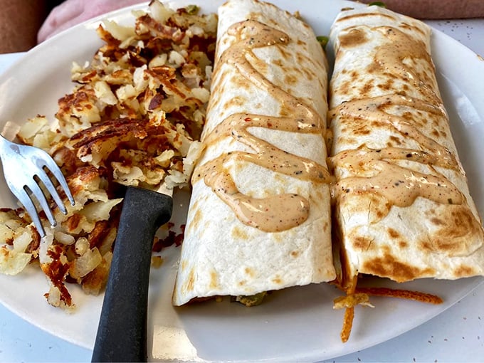 Burritos that don't need a passport to deliver authentic flavor, served with hash browns that deserve their own fan club.