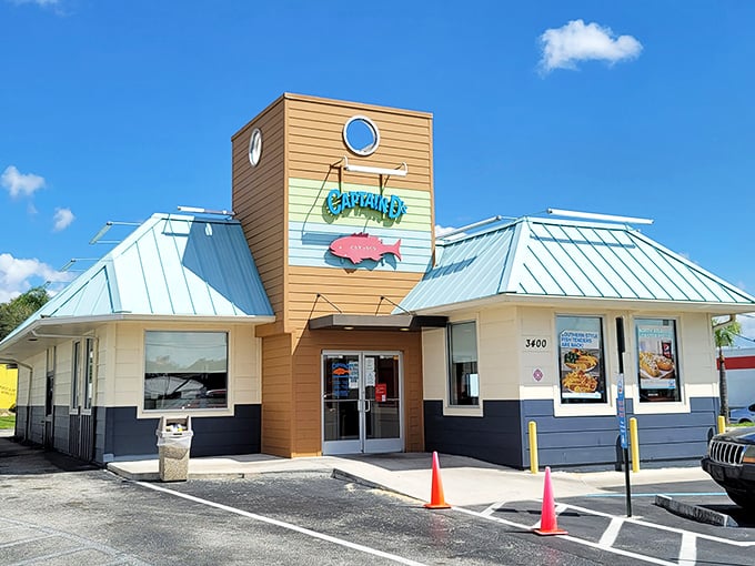 Even chain restaurants like Captain D's take on a distinctly Florida vibe with their coastal architecture and promise of seafood that doesn't break the bank.