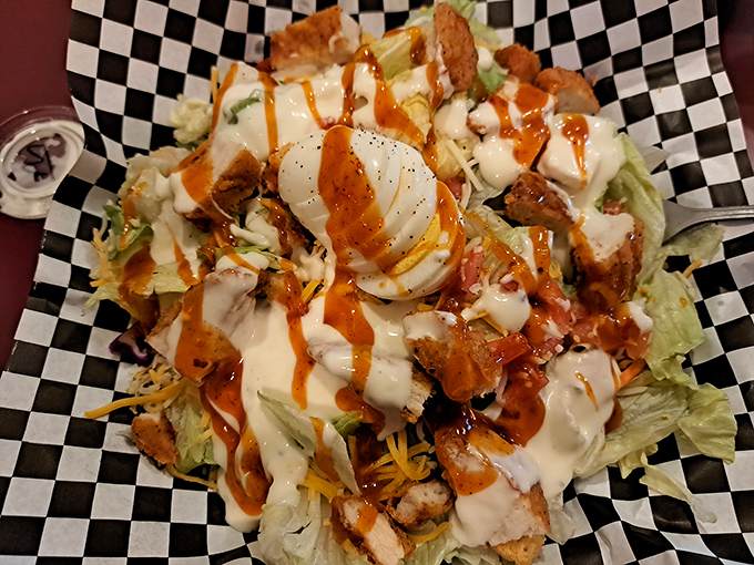 A salad that doesn't apologize for being delicious. Those crisp greens are just the supporting cast for the star&mdash;that perfectly cooked chicken.