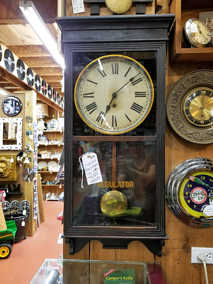 Grandfather clocks that have counted minutes through decades of American life. These timepieces have witnessed more history than the History Channel's entire programming schedule.