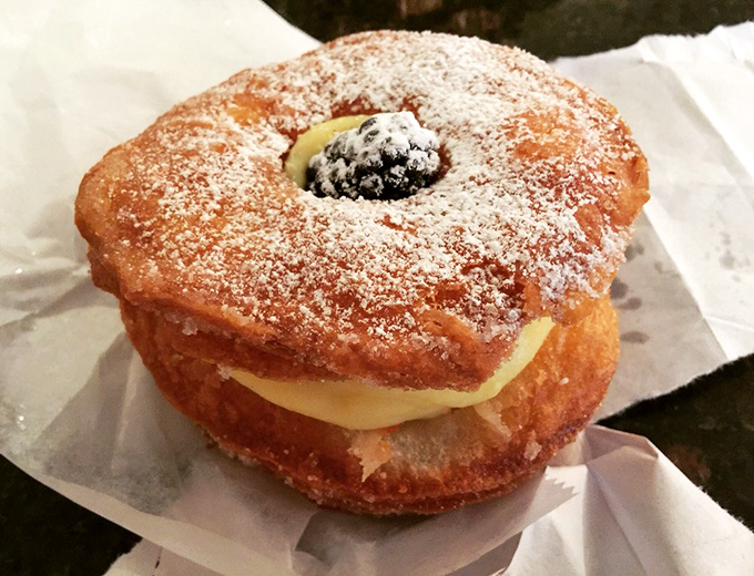 Sugar-dusted donuts that look like they've been caught in a delicious snowstorm &ndash; pillowy, sweet, and impossible to eat without a smile. 