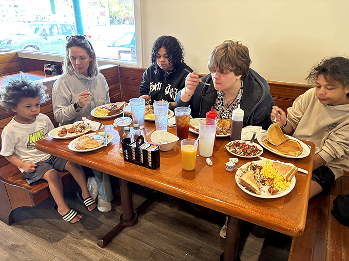 Family breakfast moments that become cherished memories. Those pancakes aren't just food&mdash;they're the centerpiece of togetherness.