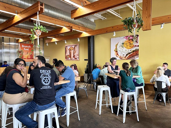 Weekend warriors gather at their waffle headquarters, plotting their next move: another bite or save room for dessert?